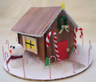 Foam Core Gingerbread House Photos - Christmas crafts