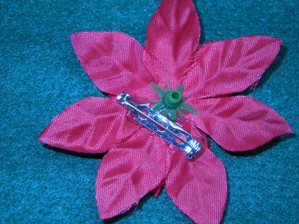 Poinsettia pins, Flower Pin Craft for Christmas