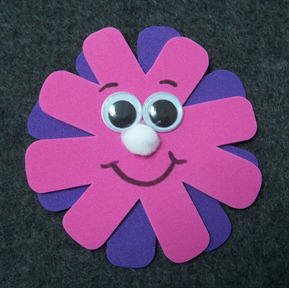 Craft: Make flower magnets - project instructions; Craft Elf