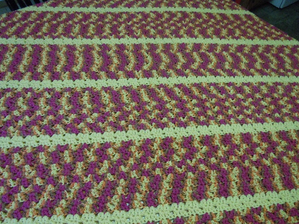 Crochet Afghan pattern, Twin V Stitch