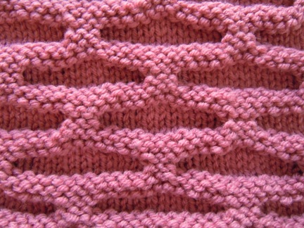 Biba Trellis knitting stitch; how to knit