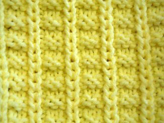 Pleat pattern knitting stitch; how to knit